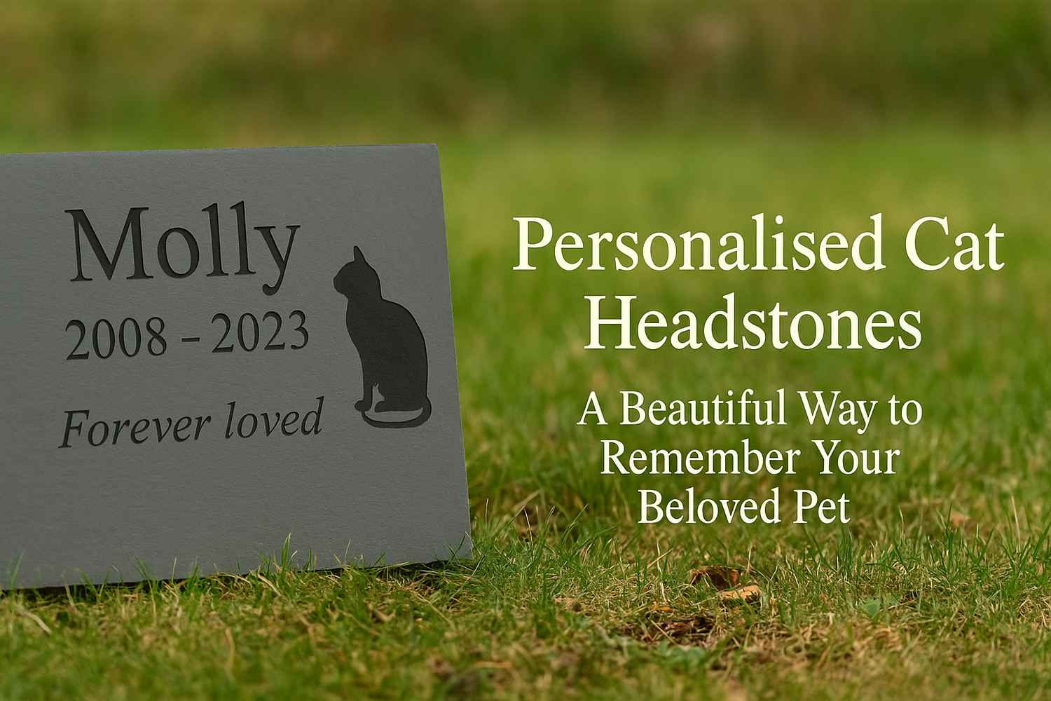 Personalised Cat Headstones | Honour Your Pet with Slate – Honister